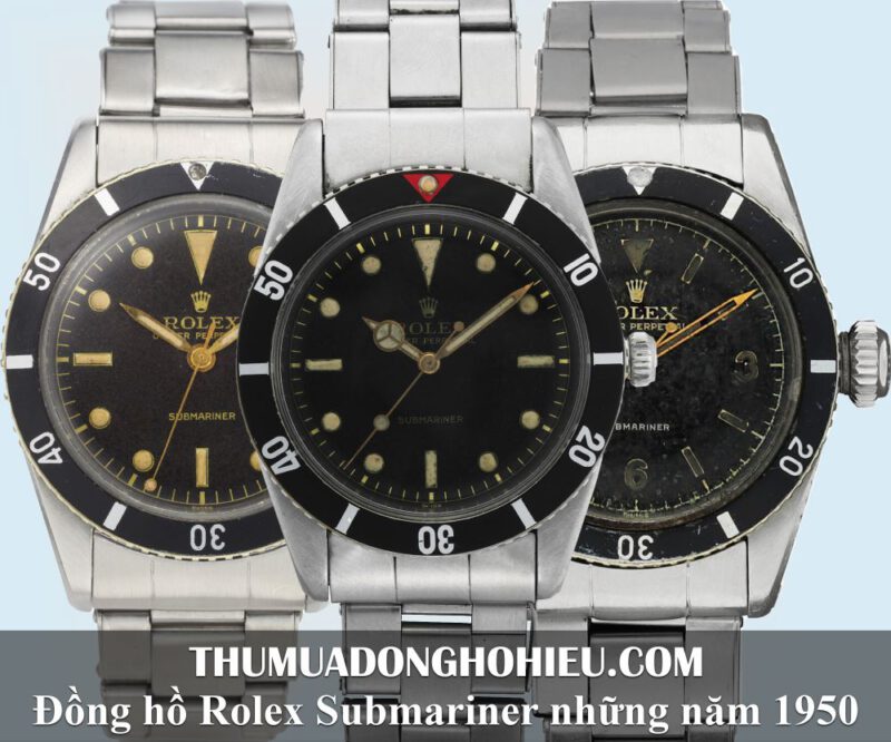 Rolex Submariner từ những năm 1950 đến những năm 1960